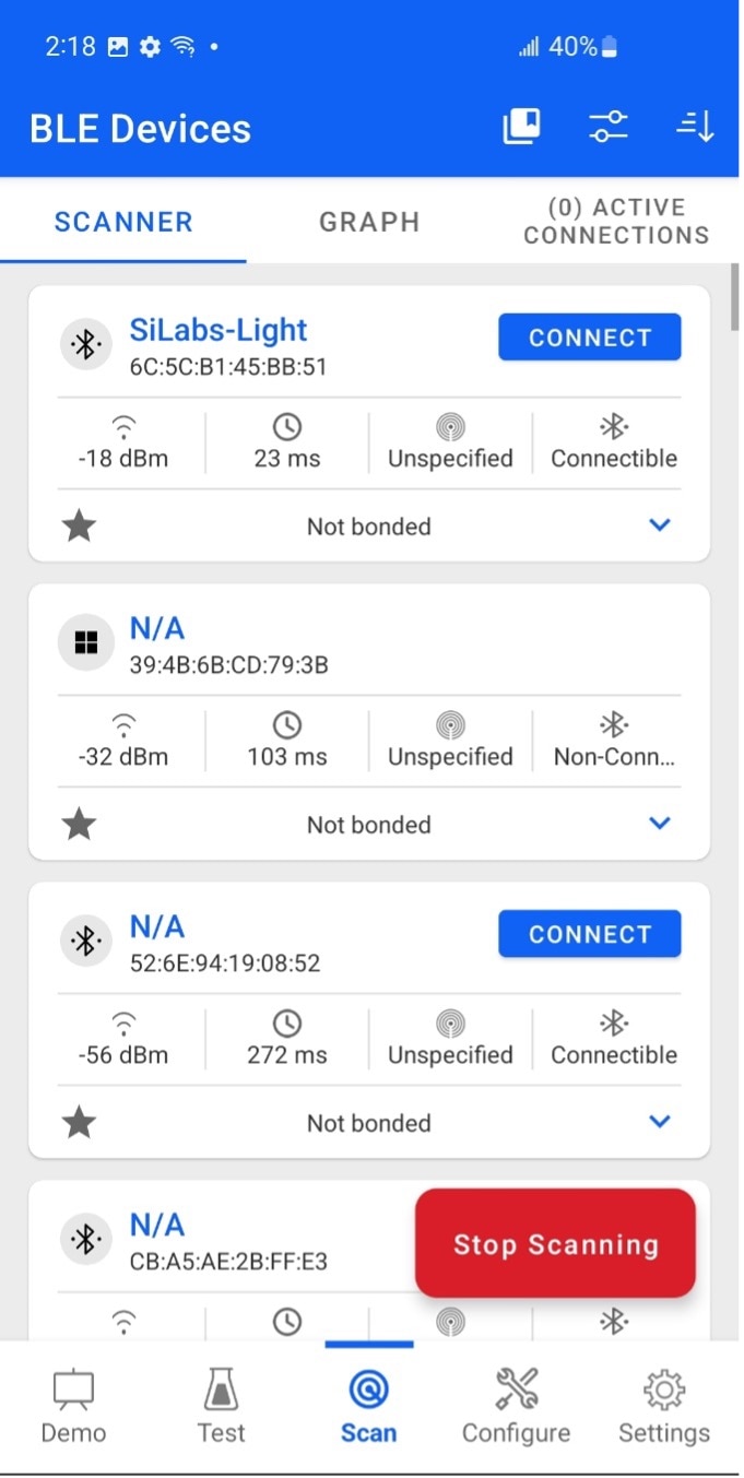 Simplicity Connect Mobile App - Silicon Labs