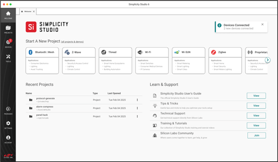 Simplicity Studio - Silicon Labs